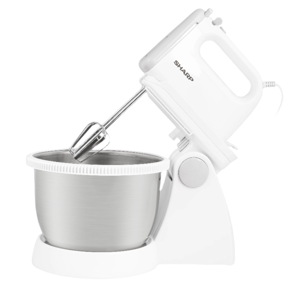 Sharp 250 Watts Turbo + 5 Speed Selection Detachable Free Stand Mixer ...