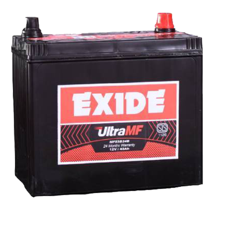 Exide MF55B24R/L/BR/BL (2 Years Full Warranty) – Browns Deals
