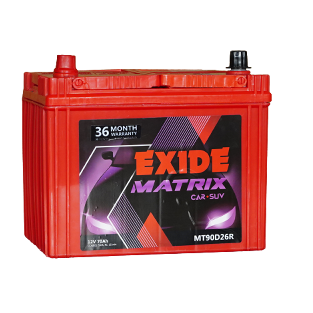 Exide MT90D26R (3 Years Warranty (2.5 Years Full & 6 Months PRO-RATA ...